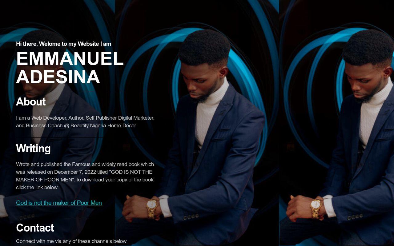 His Excellency De~Immaculate